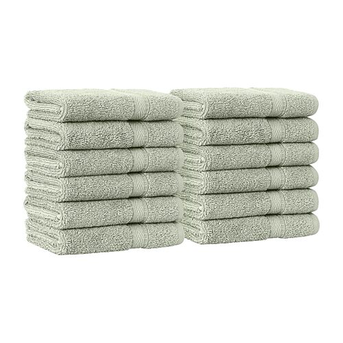 Click here for Linum Home Sinemis 12-Pc. Washcloth Set - Green prices