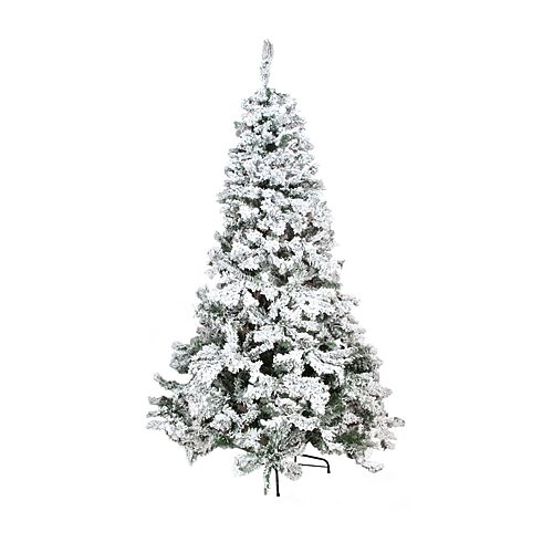 Click here for Northlight Flocked Unlit 7 1/2 Foot Pine Christmas... prices