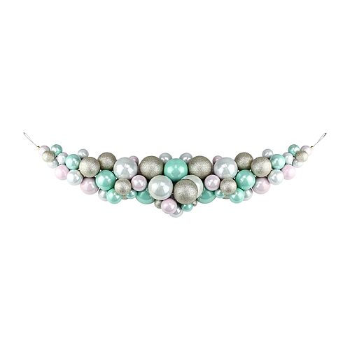 Click here for Glittered Ball Unlit Swag  One Size  Pink prices