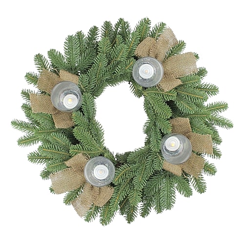 Click here for Green and Brown Pine Artificial Christmas Wreath w... prices