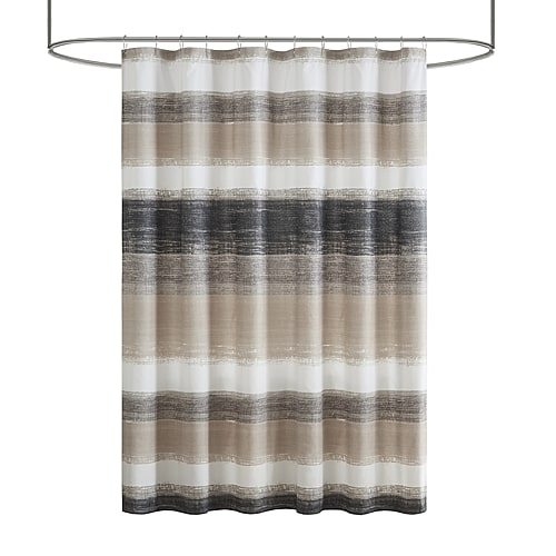 Click here for Madison Park Essentials Saben Stripe Print Shower... prices