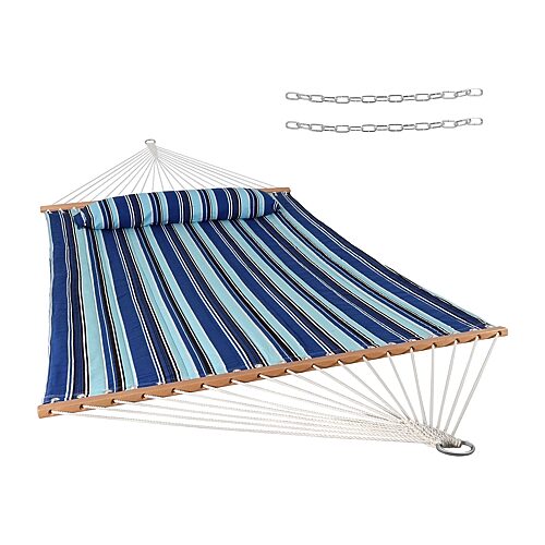 Click here for Two-Person Quilted Fabric Hammock with Spreader Ba... prices