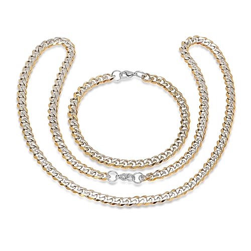 Click here for Mens 2-pc. 18K Gold over Stainless Steel Jewelry S... prices