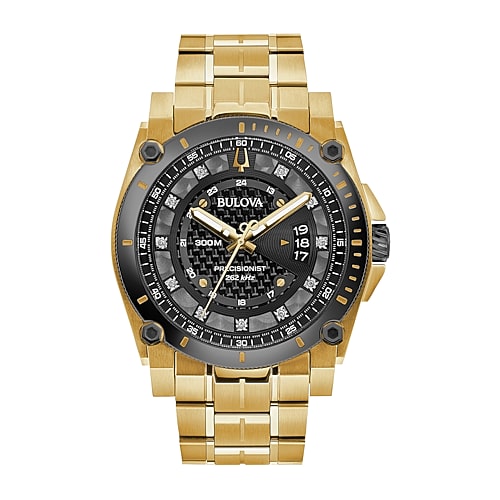 Click here for Bulova Mens Precisionist Diamond-Accent Gold-Tone... prices