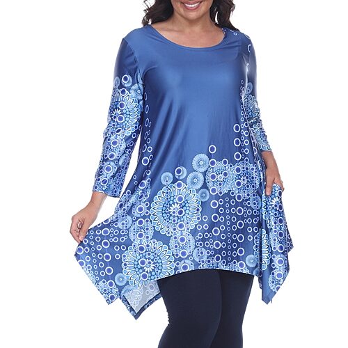 Plus Size White Mark Rella Tunic Top