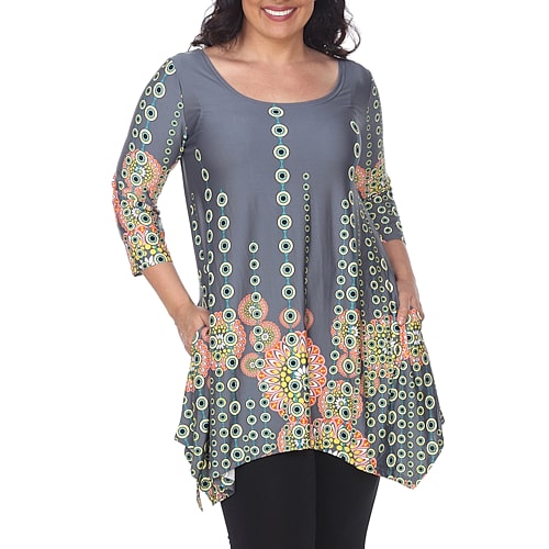 Plus Size White Mark Rella Tunic Top