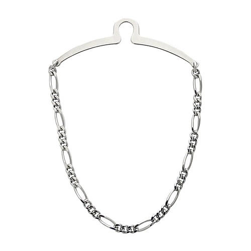 Click here for Rhodium-Plated Tie Chain  One Size  Gray prices