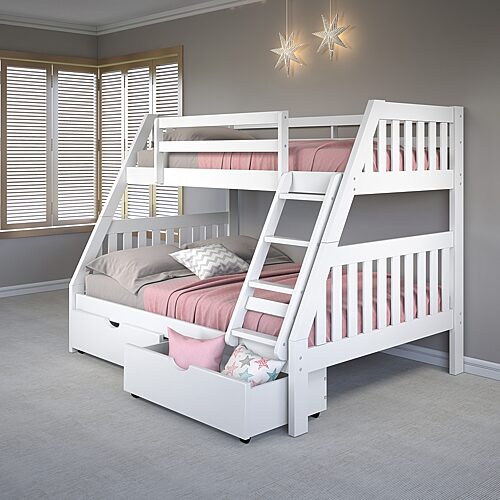 Click here for Austin Mission Twin over Full Bunk Bed with Dual U... prices