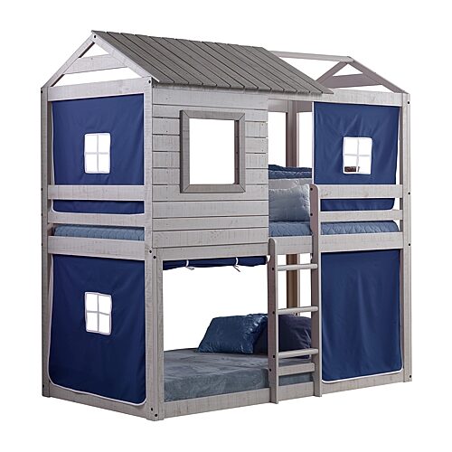 Click here for Deer Blind Twin over Twin Bunkbed with Tent  One S... prices