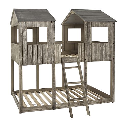 Click here for Tower Twin over Twin Bunkbed  One Size  White prices