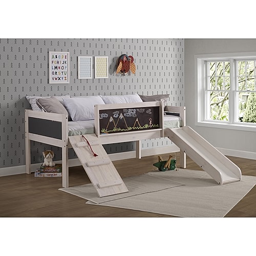 Click here for Art & Play Twin Junior Low Loft Bed  One Size  Whi... prices