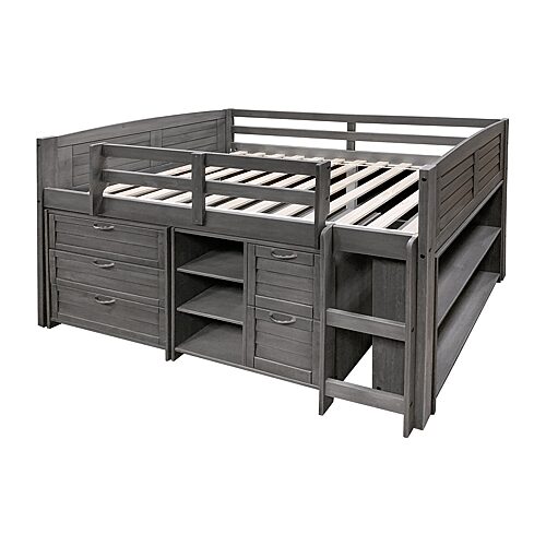 Click here for Louver Twin Modular Low Loft Bed - Group A  One Si... prices