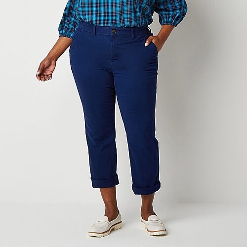 Click here for St. Johns Bay Plus Womens Relaxed Fit Girl Friend... prices