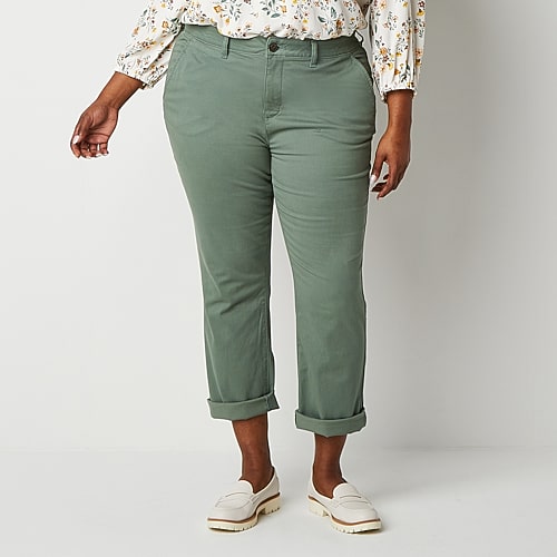 Click here for St. Johns Bay Plus Womens Relaxed Fit Girl Friend... prices