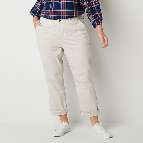 Click here for St. Johns Bay Plus Womens Relaxed Fit Girl Friend... prices