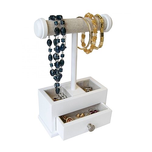Click here for Mele & Co Mini Ivy Jewelry Box - White prices