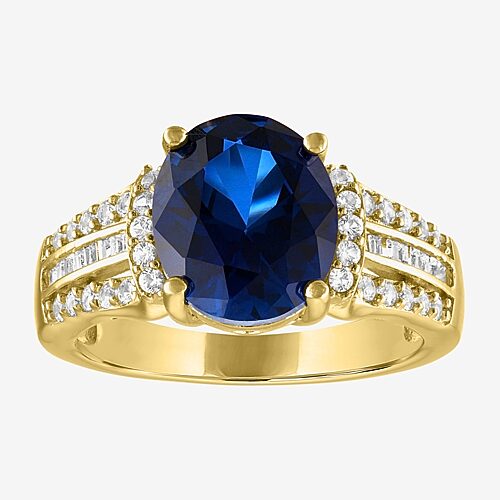 Click here for Womens Gemstone 14K Gold Over Silver Oval Cocktail... prices