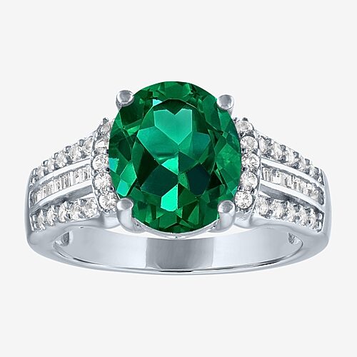 Click here for Womens Gemstone Sterling Silver Oval Cocktail Ring... prices