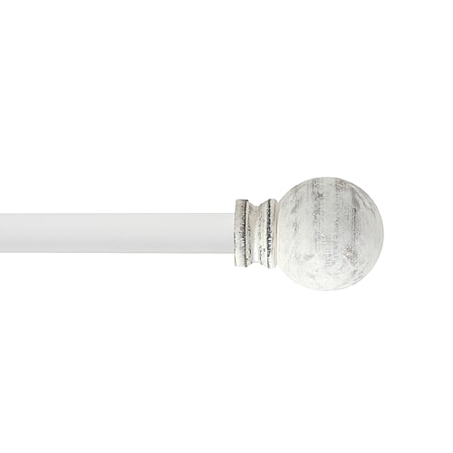 Click here for Deco Window Wood Globe 1 IN Adjustable Curtain Rod... prices