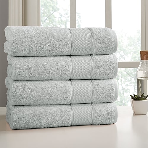 Spunloft 4-pc. Bath Sheet  One Size  Gray