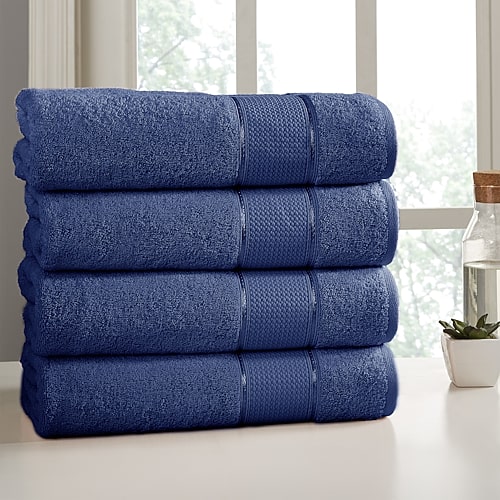 Click here for Spunloft 4-pc. Bath Sheet  One Size  Blue prices