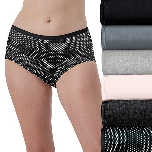Click here for Hanes Ultimate 6-Pack Breathable Cotton Brief Unde... prices