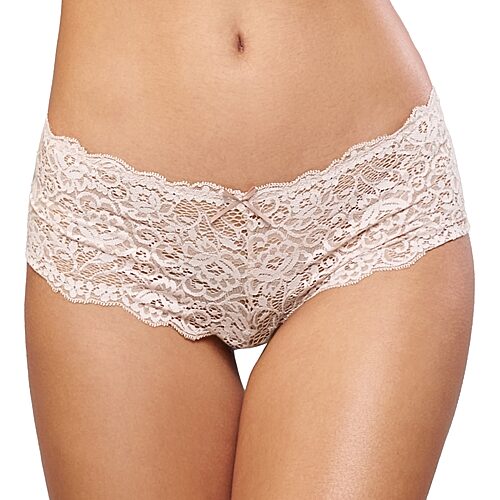 Click here for Ilusion Lace Boyshort- 3418  Small  Beige prices
