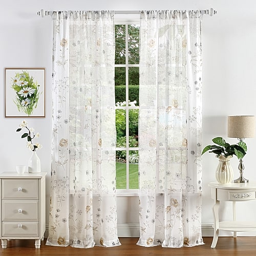 Click here for Martha Stewart Garden Print Light-Filtering Set of... prices