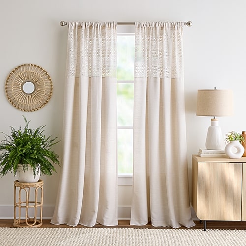 Click here for Peri Home Bahia Rod Pocket Light-Filtering Set of... prices