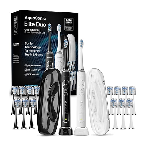 Click here for Elite Duo Rechargeable Electric Toothbrush Set &#x... prices