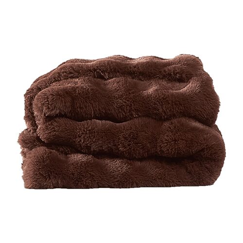 Click here for Brooklyn Loom Bubble Rabbit Faux Fur Throw prices