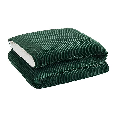 Click here for London Fog Corduroy Throw  One Size  Green prices
