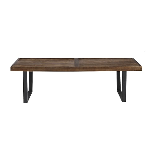 Click here for Fresno Iron Bench  One Size  Brown prices