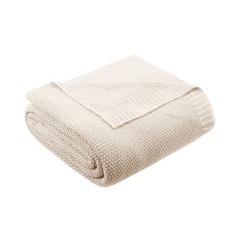 Click here for INK+IVY Bree Knit Blanket  One Size  White prices