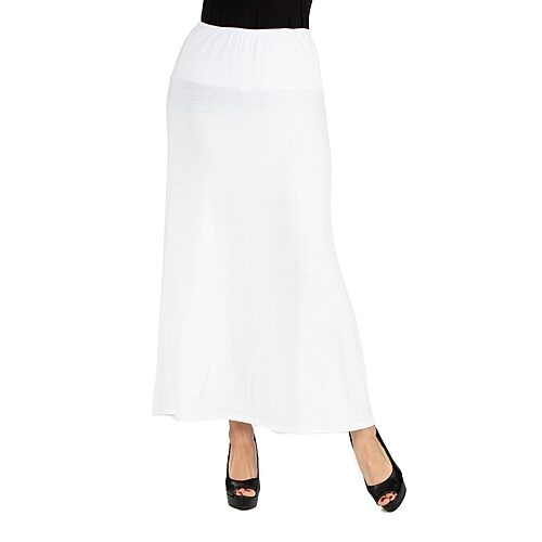 Click here for 24/7 Comfort Apparel Elastic Waist Solid Maxi Skir... prices