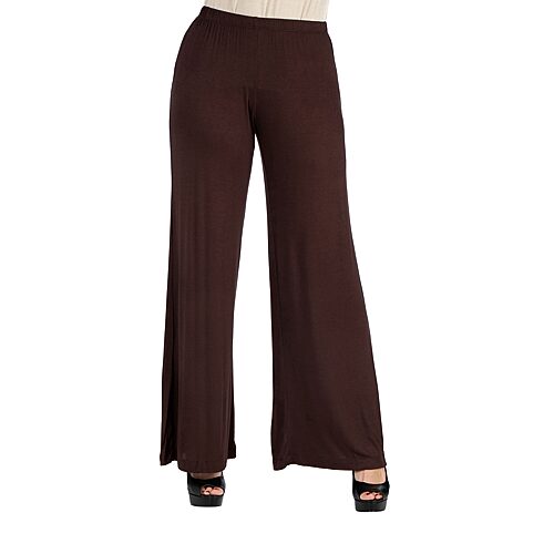Click here for 24/7 Comfort Apparel Comfortable Solid Palazzo Pan... prices