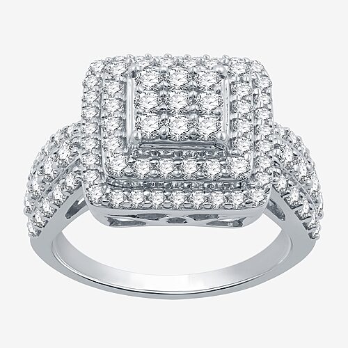 Click here for Womens 1 1/2 CT. T.W. Lab Grown White Diamond Ster... prices
