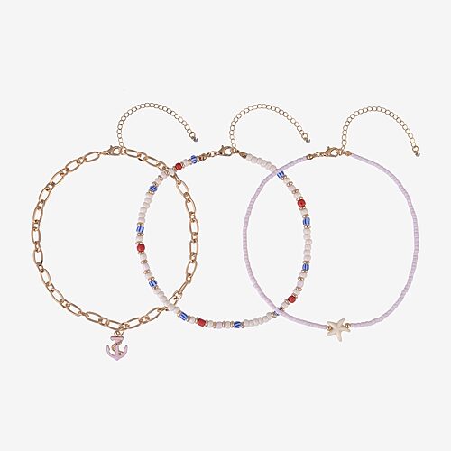 Click here for Arizona Gold Tone Starfish Womens Anchor 3-pc. Nec... prices