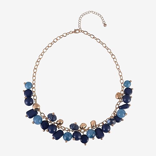 Click here for Mixit Gold Tone Womens 16 Inch Beaded Necklace  On... prices
