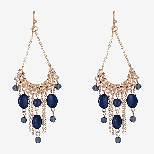 Click here for Mixit Gold Tone Womens Drop Earrings  One Size  Bl... prices