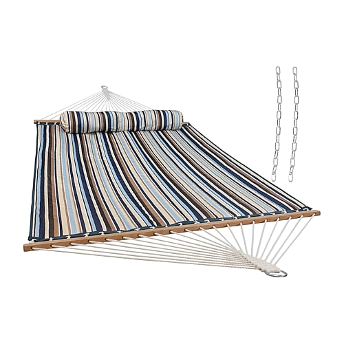 Click here for Sunnydaze Decor Outdoor Quilted Double Hammock Wit... prices