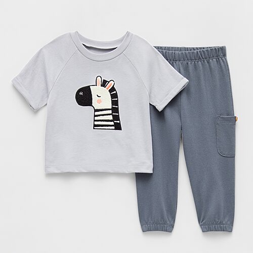 Click here for Okie Dokie Baby Boys 2-pc. Pant Set  3 Months  Gra... prices