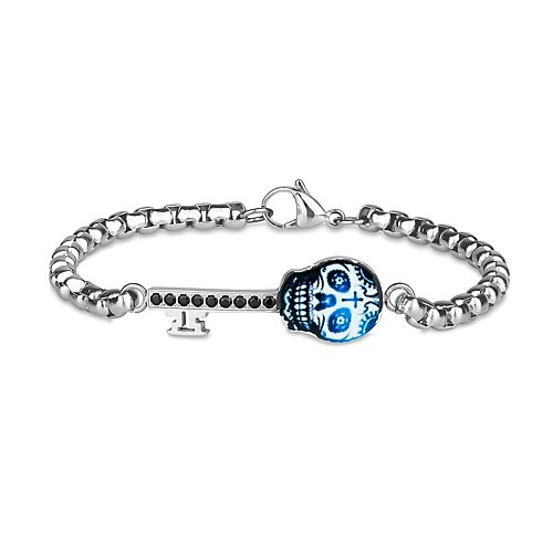 Click here for Mens Stainless Steel Solid 8 1/2 Inch Link Bracele... prices