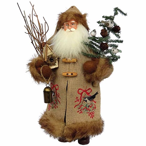 Click here for 15 Faux Fur Coat Christmas Santa Figurine  One Siz... prices