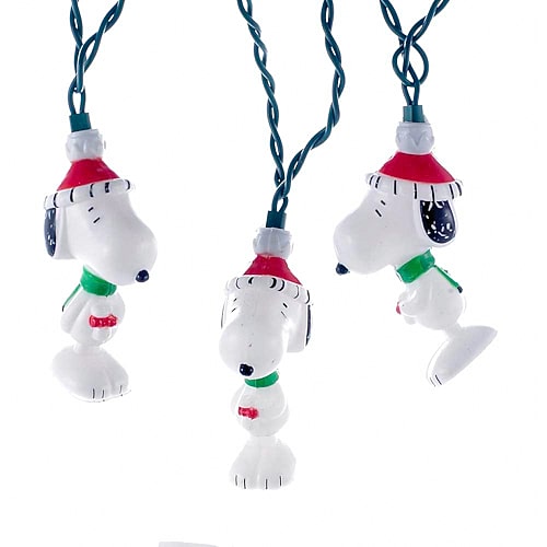 Kurt Adler Peanuts Snoopy Light Set  One Size  Multiple Colors