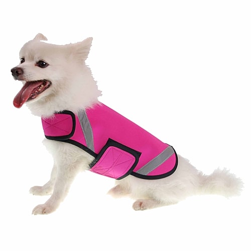 The Pet Life Extreme Neoprene Multi-Purpose Protective Shell Dog Coat  One Size  Pink