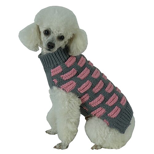 Click here for The Pet Life Fashion Weaved Heavy Knit Designer Ri... prices