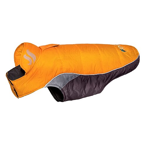 The Pet Life Helios Hurricane-Waded Plush 3M Reflective Dog Coat w/ Blackshark technology  One Size  Orange
