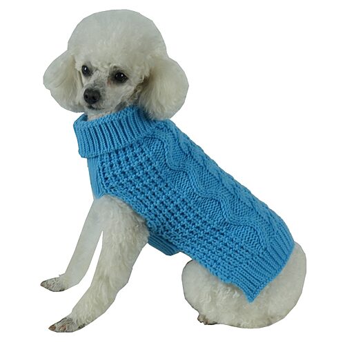 Click here for The Pet Life Swivel-Swirl Heavy Cable Knitted Fash... prices