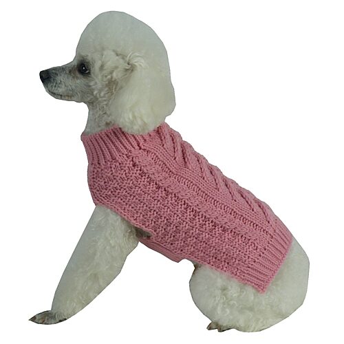 Click here for The Pet Life Swivel-Swirl Heavy Cable Knitted Fash... prices